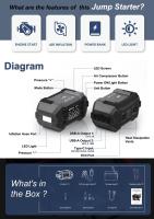 China 8.0L Gasoline Portable Power Bank Multi-Functional Car Jump Starter With Air Compressor For All Cars for sale