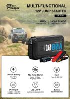 China 1000A 12V Portable Car Power Bank Jump Starter with LED Light and USB-A Charging Output for sale