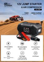 China 3000A Peak Car Emergency Jump Start 12V Type-C 8.0L Gasoline Diesel Air Pump for Outdoor for sale