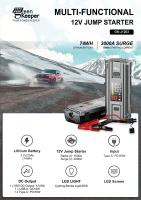 China Rechargeable 12V Car Engine Jump Starter with Air Compressor Pump and Led Work Light for sale