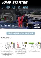 China PD 65W Input 4000A High Power Rechargeable Car Jump Starter for All Car Emergency for sale