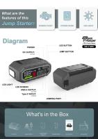China All Cars 4-in-1 Portable Battery Jump Starter 16000-24000mah Power Bank Total Output 18W for sale