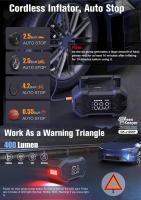 China Car Emergency Jump Start Portable 12V Type-C 4 In 1 Battery Booster With Air Compressor for sale