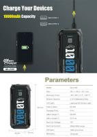 China QC 18W Input Power Bank Autostarthilfe 1000A Portable 12V Battery-Booster for Emergency for sale