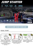 China Jump Start Any Gas or 10.0L Diesel Car with 4000A Battery Jump Starter and USB Output for sale