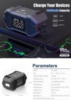 China Outdoor J1206P Car Jump Starter with Air Inflator and 20000mAh Power Bank Capacity for sale