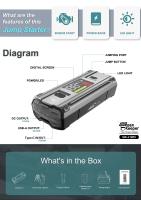China Car Emergency Battery J1203 Peak 3000A 20000mAh Boost Jump Starter for 8.0L Vehicles for sale
