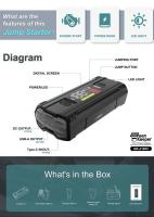 China Car Battery Jump Starterr UltraSafe Super Capacitor 3000A Power Bank for Vehicles Truck for sale