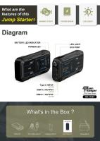 China 18W Total Output Car Emergency Battery UltraSafe Booster Pack 12V 24V 1000A Jump Starter for sale