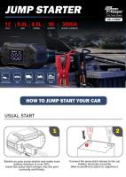 China Power Bank UltraSafe Super Capacitor Fit Extreme Temperatures 3000A Jump Starter With Air Compressor for sale