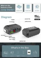 China Motorcycle Battery Booster Pack Jump Starter Power Bank With LED Light UltraSafe and 4000A for sale