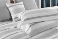 China Sustainable King Size Duvet Cover Grey Striped Duvet Cover Customized for sale