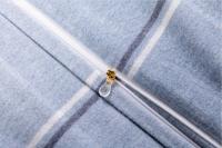 China OEM Twin Duvet Covers King Full Size Duvet Cover Blue Polyester Blended Flannel for sale