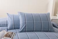 China OEM Twin Duvet Covers King Full Size Duvet Cover Blue Polyester Blended Flannel for sale