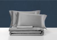 China Light Grey Oeko Tex Standard 100 Duvet Cover King Double Duvet Set for sale