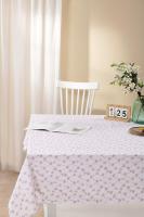 China Pink Floral Tablecloth Cotton Sustainable Tablecloth Home 60x90 60x120 for sale
