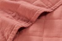 China OEM Rayon Linen Quilt Set Solid Sustainable Burnt Orange Quilt Set for sale