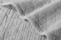 China Light Grey Layered Muslin Blanket OEM Cotton Muslin Blankets For Adults for sale