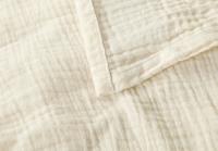 China OEM Beige Muslin Blanket Oeko Tex Weighted Blankets For Adults for sale