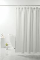 China Light Grey Shower Curtain Jacquard 95% Cotton 5% Recycled Polyester for sale