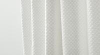 China Light Grey Shower Curtain Jacquard 95% Cotton 5% Recycled Polyester for sale