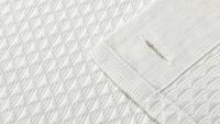 China Light Grey Shower Curtain Jacquard 95% Cotton 5% Recycled Polyester for sale