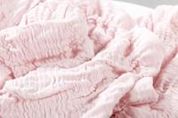 China 100% Cotton Seersucker Blanket Pink Bed Blanket King Size Chic And Cozy for sale