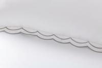 China OEM White Cotton Embroidered Pillowcases OEKO-TEX King Size Pillow Cases for sale