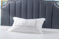 China OEM White Cotton Embroidered Pillowcases OEKO-TEX King Size Pillow Cases for sale