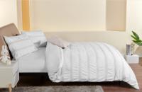 China Seersucker Cotton Recycled Polyester Duvet Set Sustainable White Duvet Cover King for sale