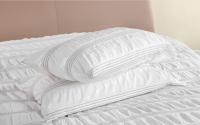 China Seersucker Cotton Recycled Polyester Duvet Set Sustainable White Duvet Cover King for sale