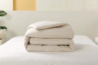 China Linen Cotton Blended Solid Comforter Set Sustainable King Comforter Sets for sale