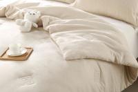 China Linen Cotton Blended Solid Comforter Set Sustainable King Comforter Sets for sale