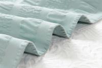 China White Seersucker Pillow Cases Queen Size Sustainable Light Green Pillow Cases for sale