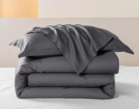 China OEM Tencel Lyocell Comforter Set Dark Grey Comfortable Twin Comforter Sets for sale