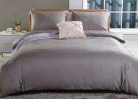 China 100% TENCEL Fiber Light Grey Duvet Cover Super King Duvet Cover Set for sale