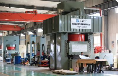 China 40000T Hydraulic Press Machine for Heat Exchanger Plates - Low Noise Operation with DN500 Stamping Capacity for sale