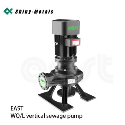China EAST Wq/L Non Clogging Submersible Sewage Pump, Municipal Engineering Sewage Pump Vertical Sewage Pump for sale