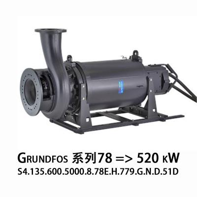 China Grundfos S4 Submersible Sewage Pump 500 kW 135 mm Solids Handling for Wastewater Treatment for sale