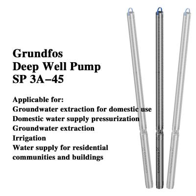 China Grundfos 50 Hz Stainless Steel Electric Submersible Anti Rast Deep Well Pump for sale