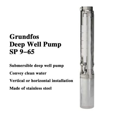 China Grundfos SP 9-65 Series Stainless Steel Deep Well Submersible Multi-Stage Water Pump 110v for sale