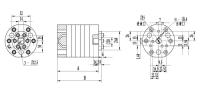 China 40MPa High Pressure 320℃ High Temperature Spinning Gear Pump for Chemical Fiber Melt for sale