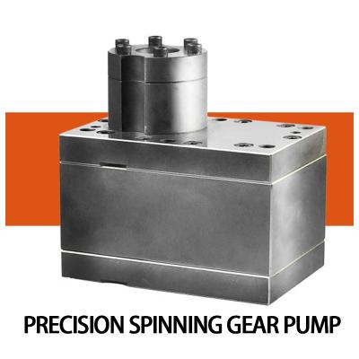 China Precision Spinning Gear Pump for Short Fiber / Polyester / Melt Glue - High Temperature & High Pressure Resistance for sale