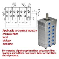 China Jrgy Series 12-Outlet Gear Pump for Chemical Fiber Spinning Oiling for sale