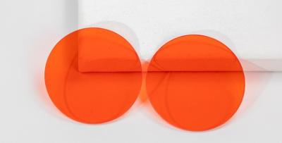 China Factory custom CB580 OG590 optical orange longpass glass filter with low price for sale