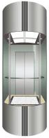 China VVVF Drive Circle Glass Elevator High Safety Commercial Passenger Lifts for sale