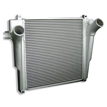 China Automobile Charge Air Cooler Finned Tube Heat Exchanger / Bar and Plate Structure Aluminum for sale