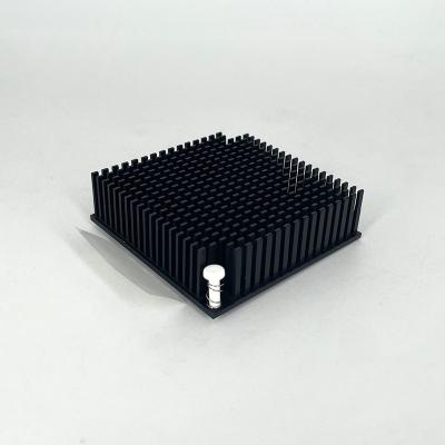 China North Bridge Chip AL6063-T5 Extruded Aluminium Profile Heat Sink Anodizing Black for sale