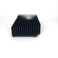 China Extruded Anodizing Black Aluminium Profile Heat Sink AL6063-T5 Slotting for sale
