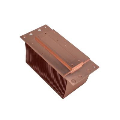 China 650 Deactivation Copper 1100 Skived Fin Heat Sink CNC Processing for sale